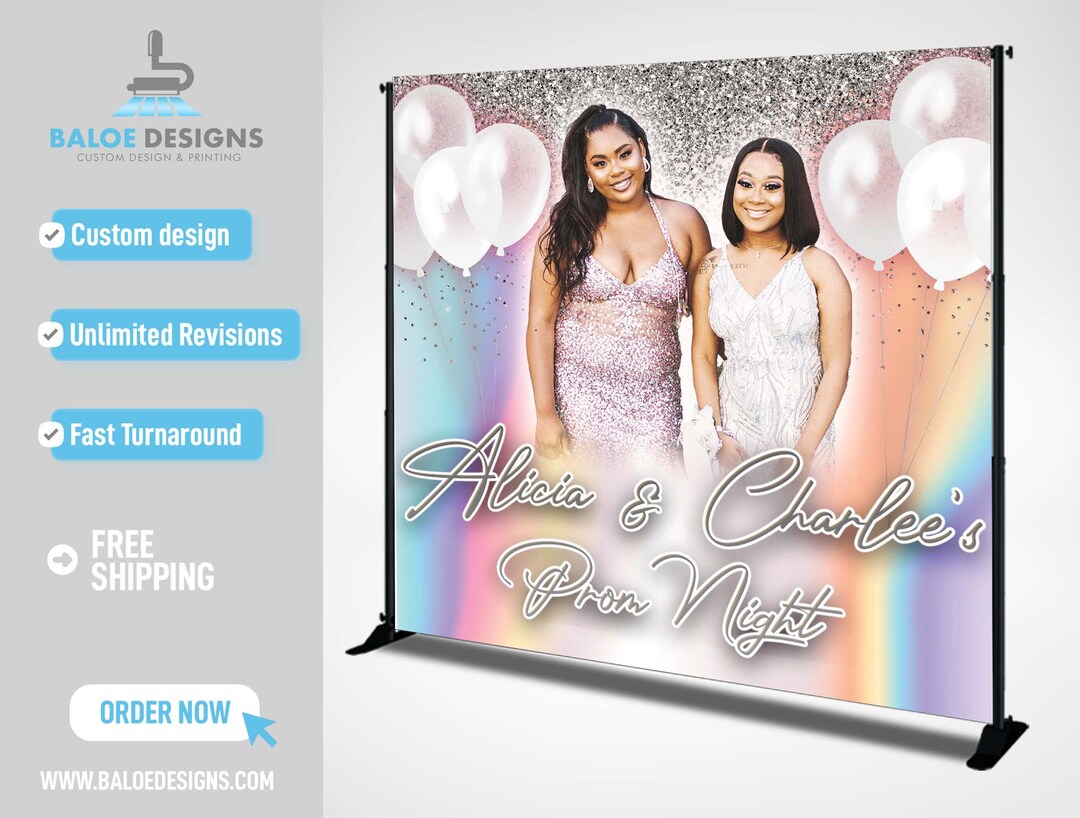 Prom Night, Graduation Prom Backdrop, Photo Prom Send off Backdrop ...