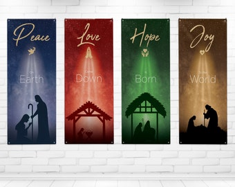 Love Hope Peace Joy Banner