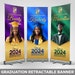 Custom Graduation Retractable Banner, Prom Graduation Decor, Roll up ...