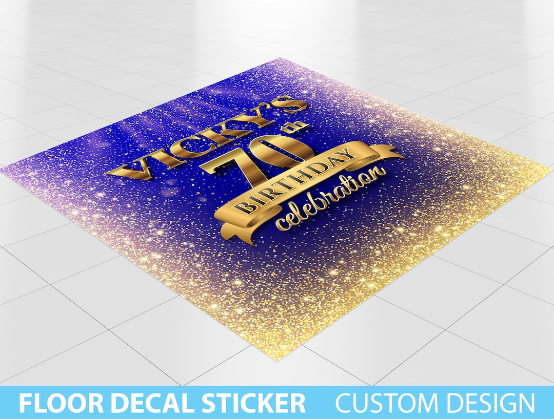 Custom Floor Decal Sticker, Removable Sticker, Vinyl Floor Banner ...