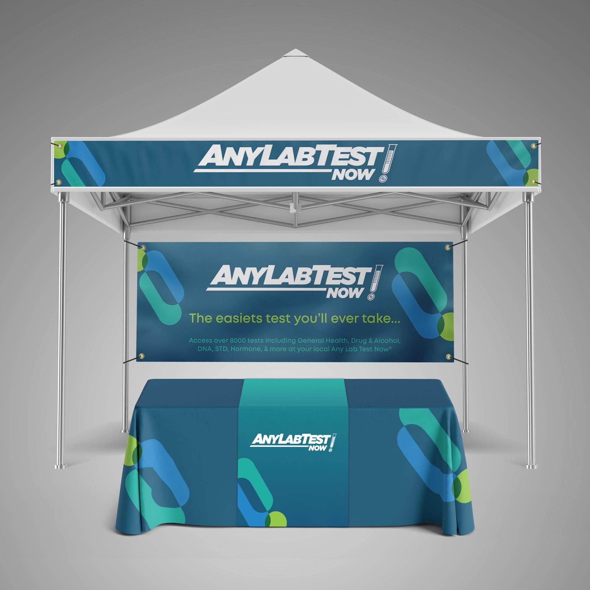 Custom Tent Banners, Vendor Canopy Tent Banners & Table Runner Set ...