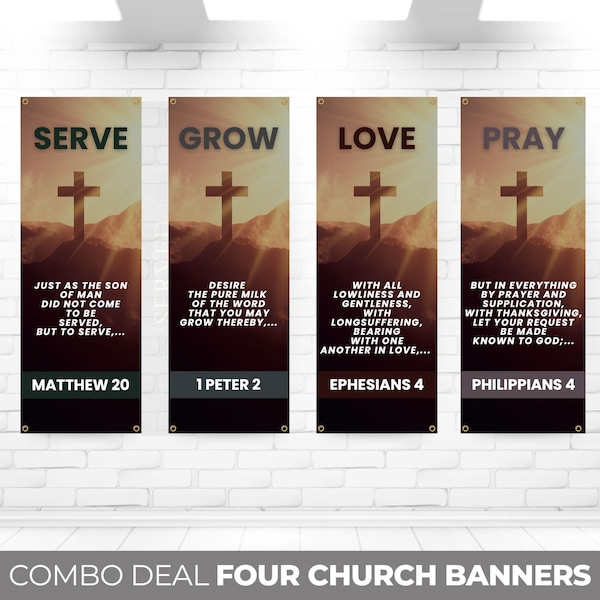 White Church Banners - Etsy