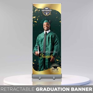 Graduation Banner, Prom Banner, Custom Retractable Banner, Roll up ...