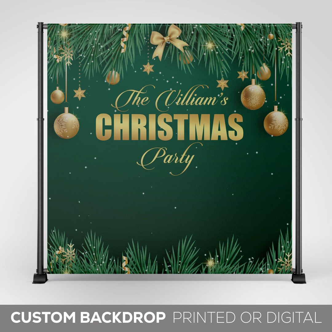 Christmas Backdrop, Christmas Party Decor Banner, Merry Christmas Photo ...