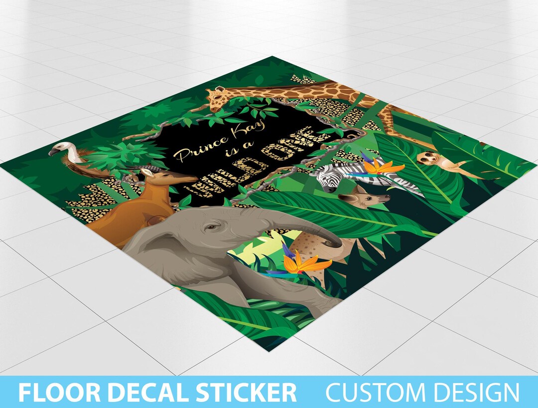 Safari Custom Floor Decal Sticker, Removable Sticker, Vinyl Floor ...