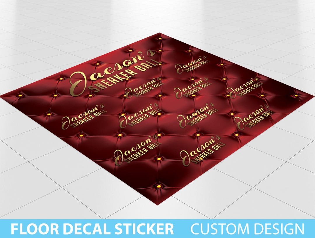 Custom Floor Decal Sticker, Removable Sticker, Vinyl Floor Banner ...