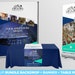 POP UP BUNDLE, Custom Retractable Banner, Backdrop, Table Runner, Pop ...