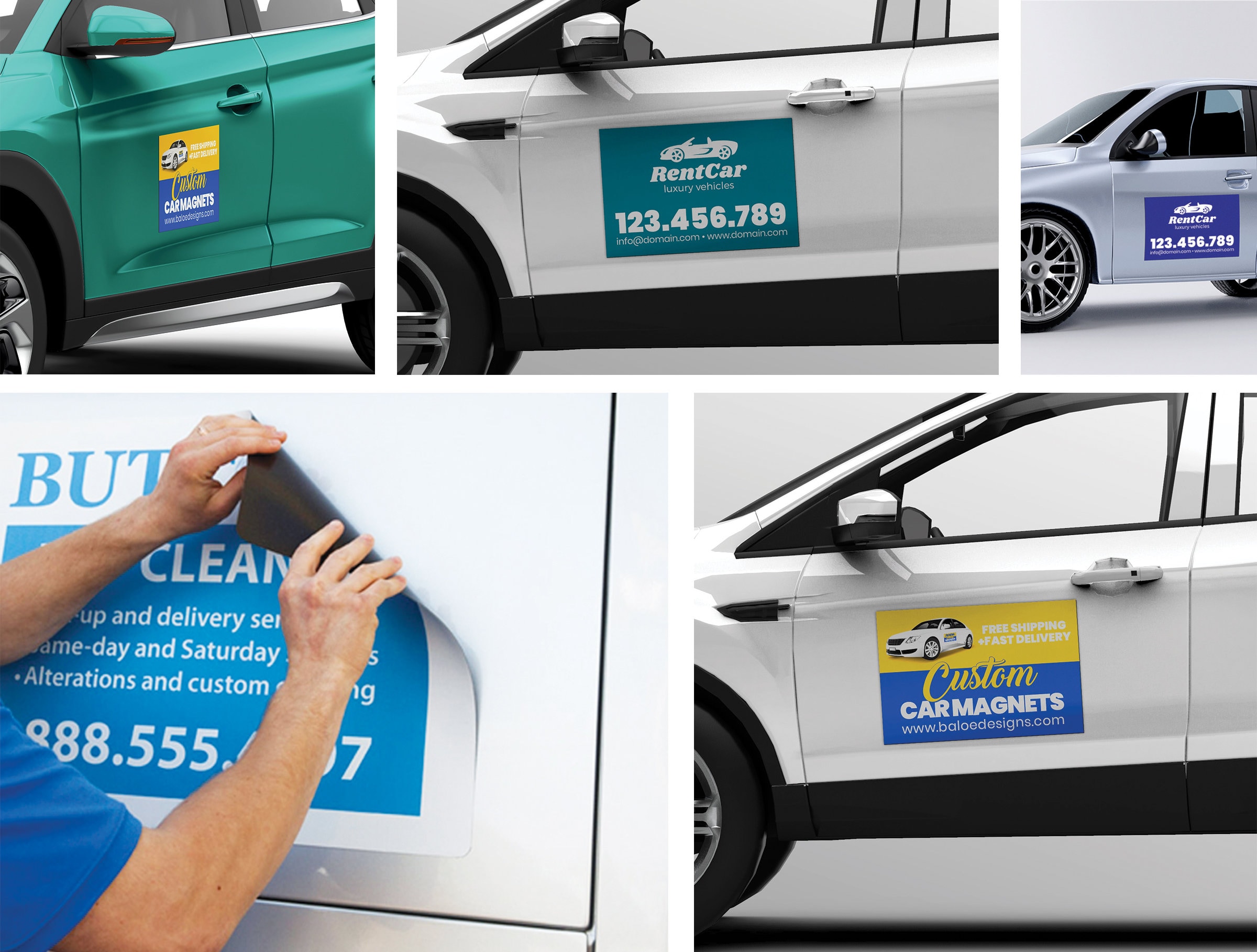 Custom Car Magnets Car Vehicle Magnet Car Sticker Business - Etsy