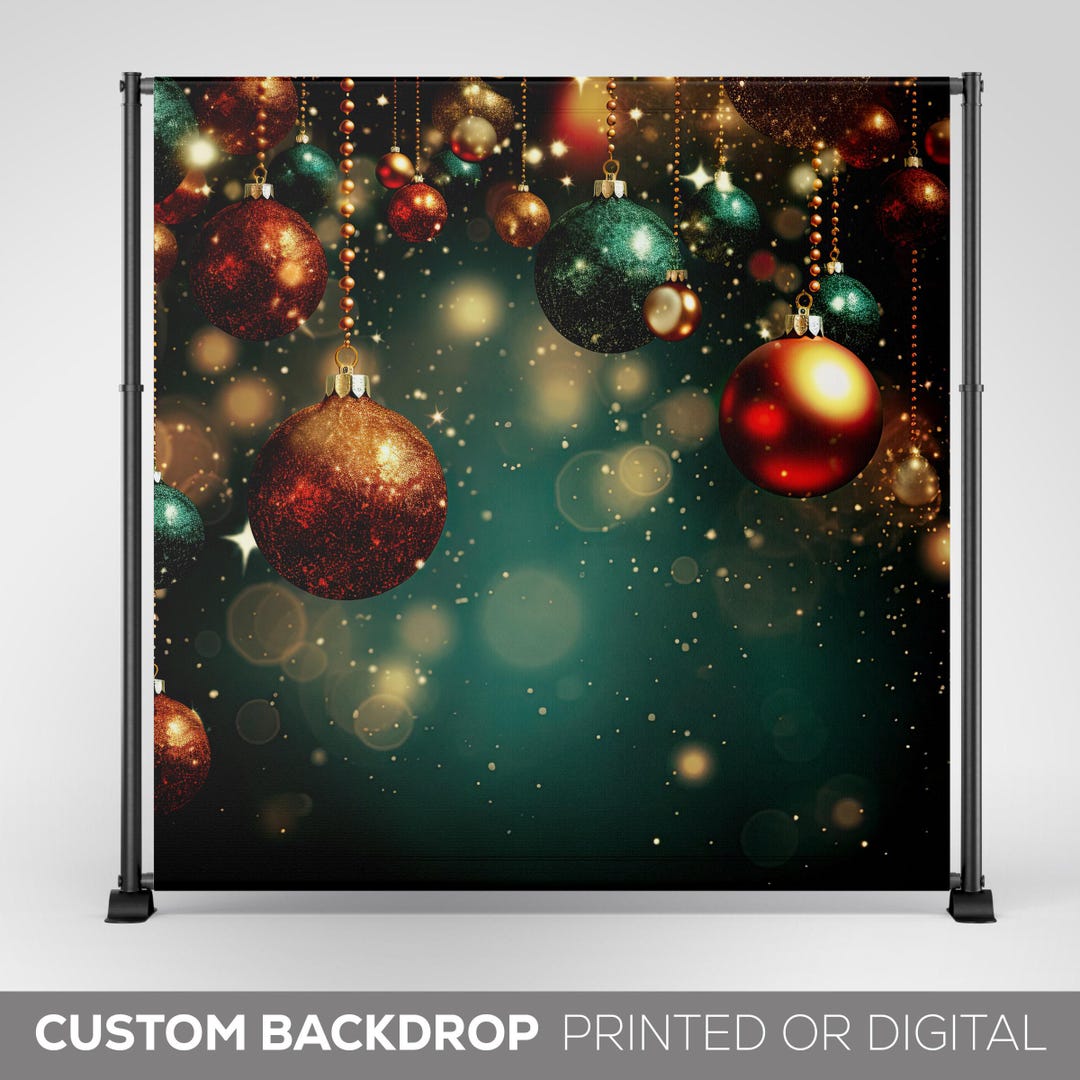 Christmas Backdrop, Christmas Party Decor Banner, Merry Christmas Photo ...