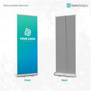 Custom Retractable Banner, Birthday Banner, Birthday Party Decor ...