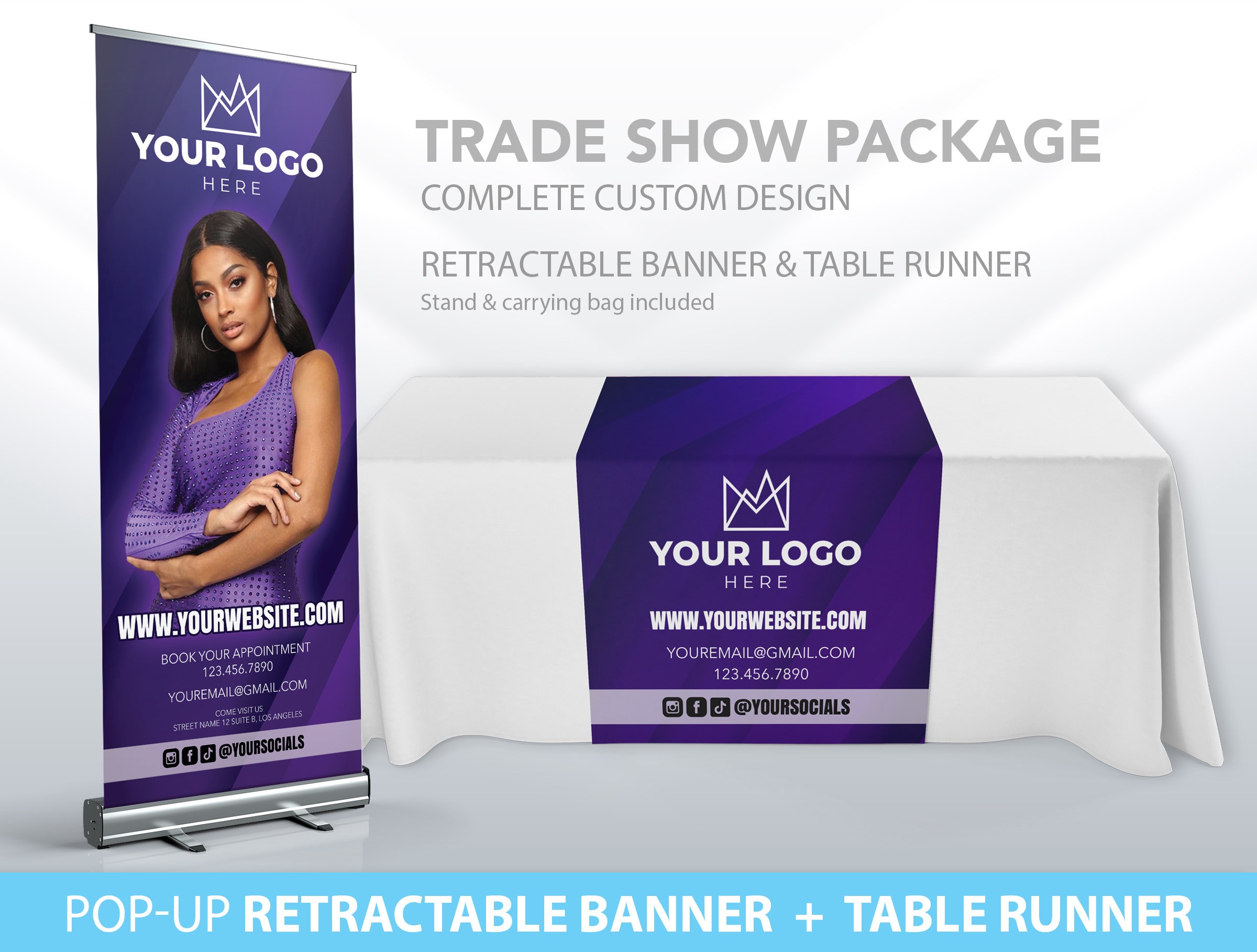 Retractable banner Retractable banner and table runner Pop Up Shop Pop ...
