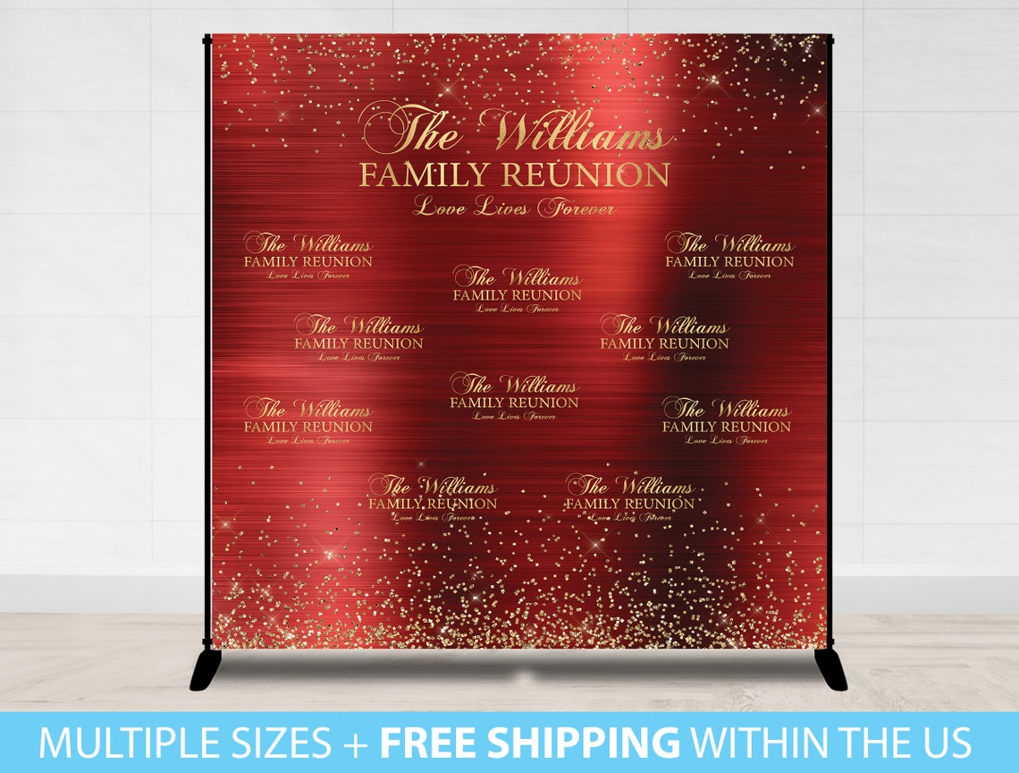 Family Reunion Backdrop Backdrop Banner Family Reunion Step - Etsy ...