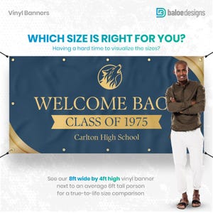 Custom Class Reunion Banner, Welcome Back Sign, Class of Banner ...
