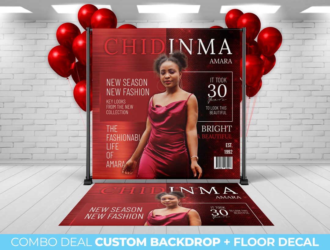 Backdrop Floor Decal Custom Backdrop And Matching Floor Decal
