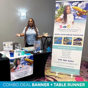 Custom Retractable Banner, Table Runner, Pop up Shop, Business Sign ...
