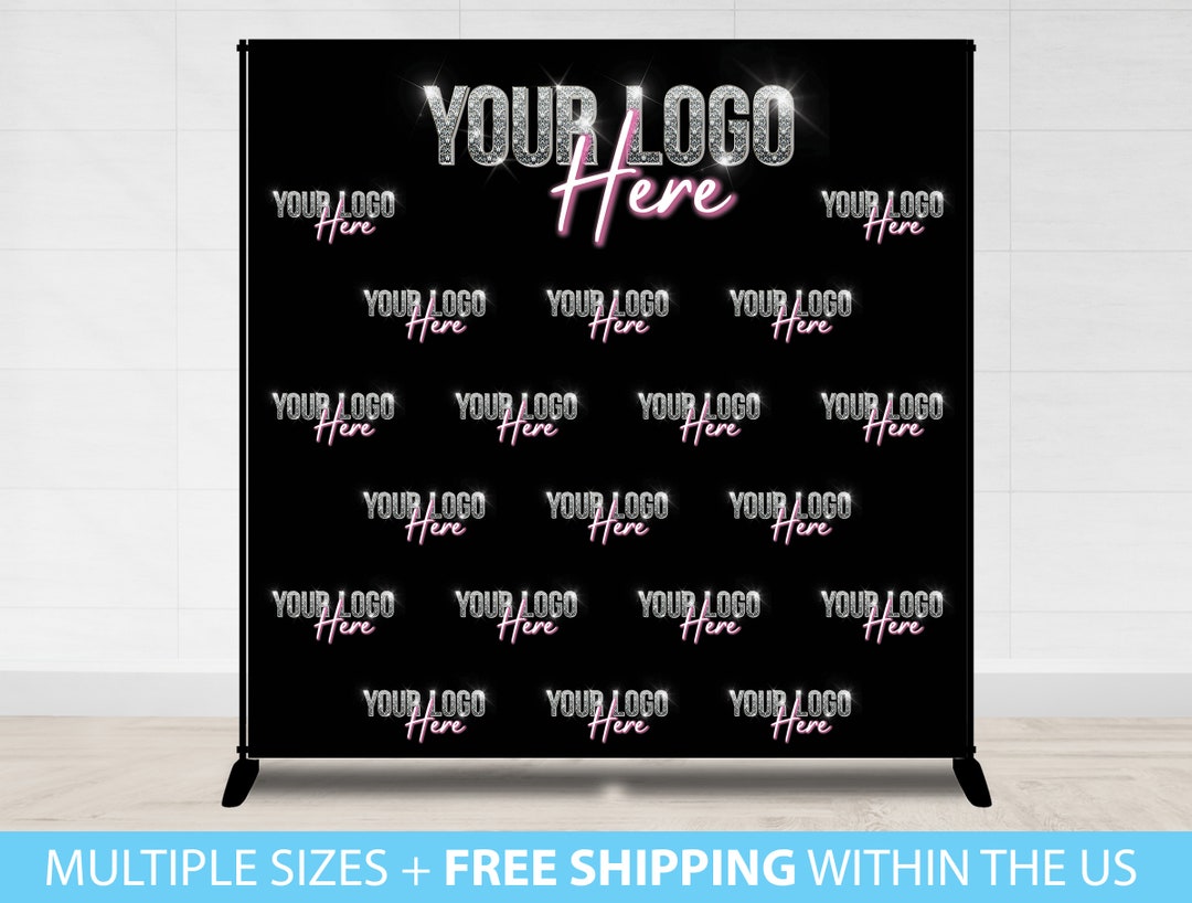 Custom Logo Backdrop Banner, Business Banner, Step and Repeat Business ...