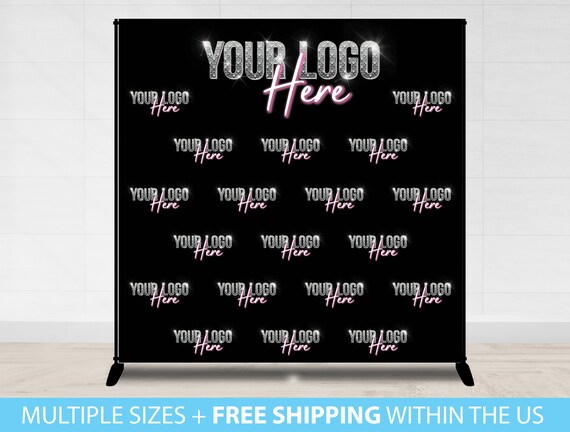 Custom Logo Backdrop Banner Business Banner Step and Repeat - Etsy
