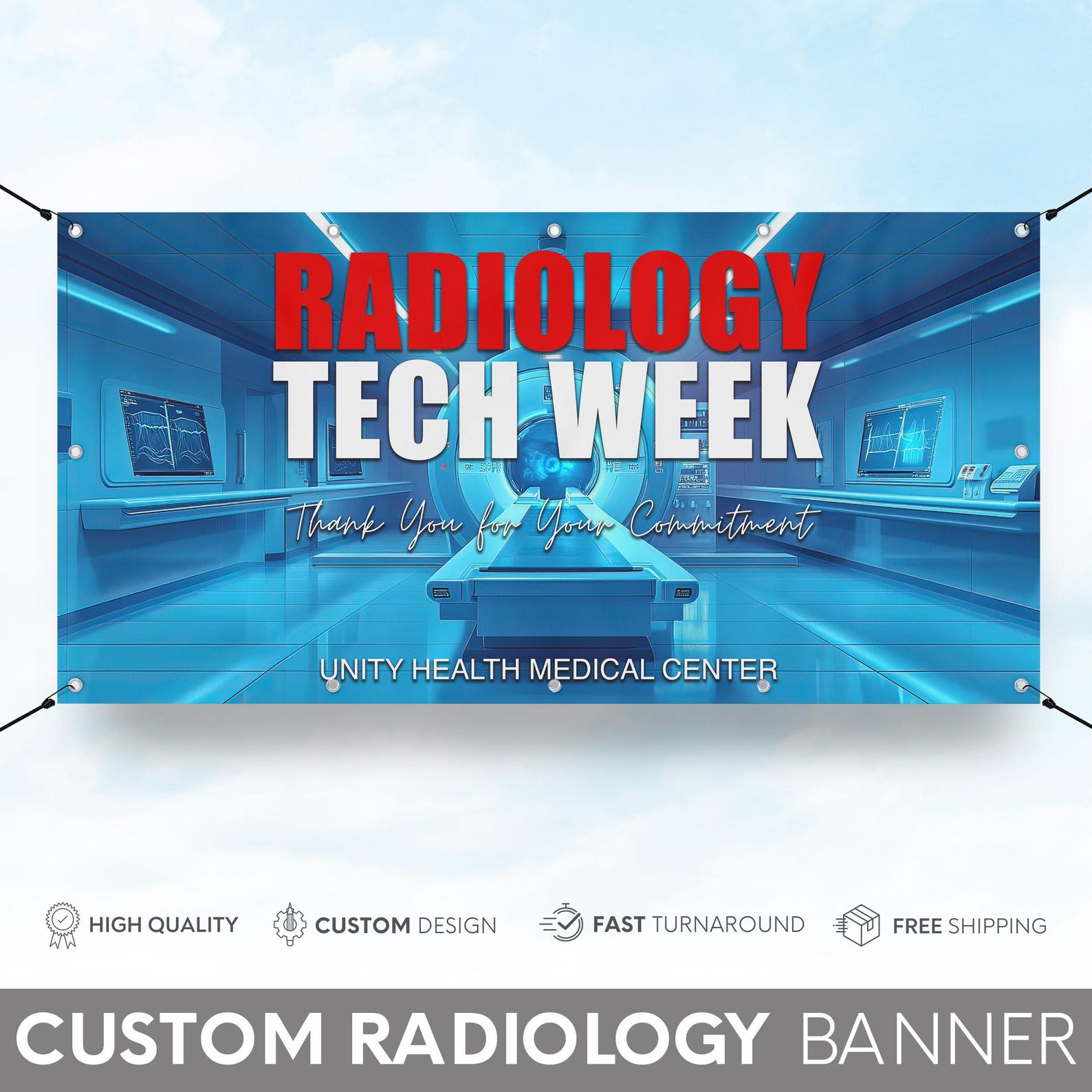 Radiology Tech Week Custom Banner, RAD Tech Week Sign, Medical Decor ...