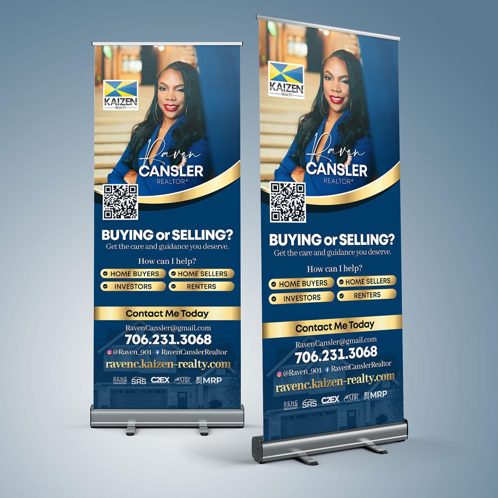 Custom Retractable Banner, Real Estate Sign, Real Estate Agent ...