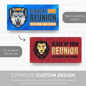 School Reunion Banner, Custom Welcome Banner, Class of Banner, Reunion ...