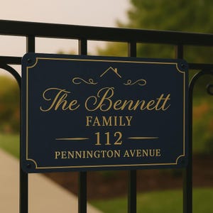 Custom Outdoor Entrance Sign, Gate Entrance Address, House Plaque ...