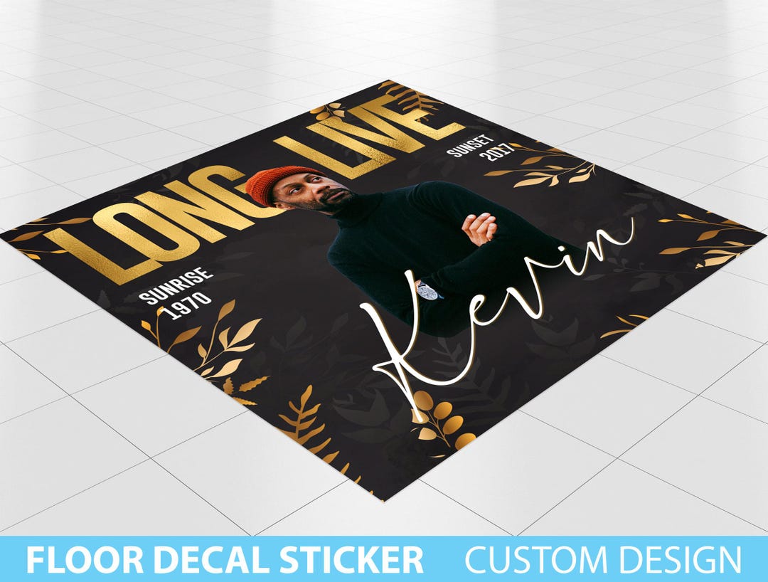 Custom Floor Decal Sticker, Removable Sticker, Vinyl Floor Banner ...