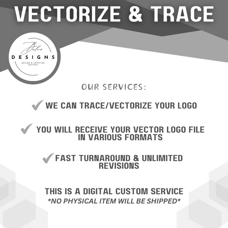 Logo Vectorization Service, Vectorize Logo, Trace Custom Logo - Etsy