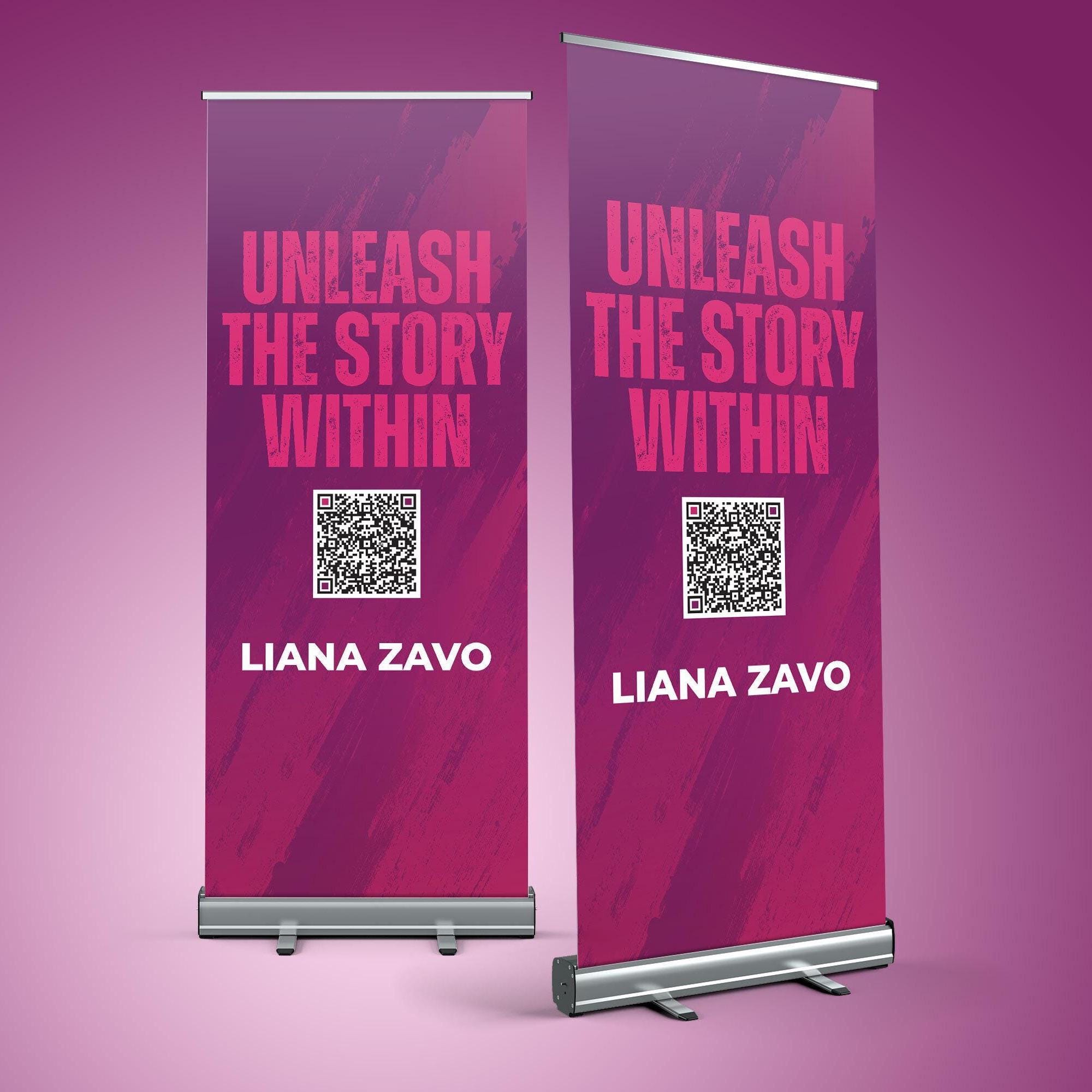 Custom Book Signing Banner – Author Retractable Banner for Book ...