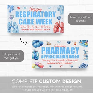 Respiratory Care Week Appreciation Banner, Custom Respiratory Therapist ...
