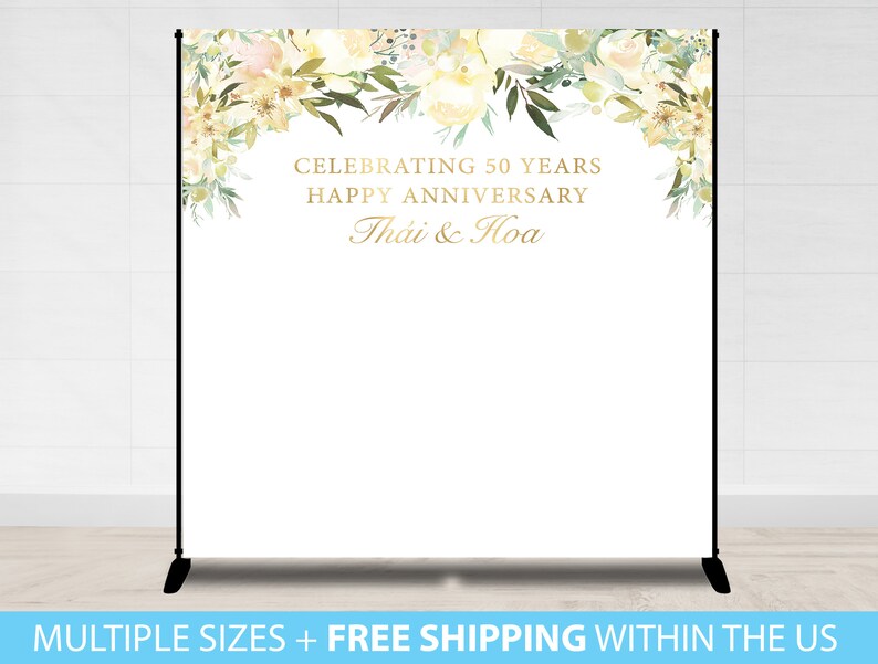 Anniversary Backdrop Wedding Backdrop Anniversary Step & | Etsy