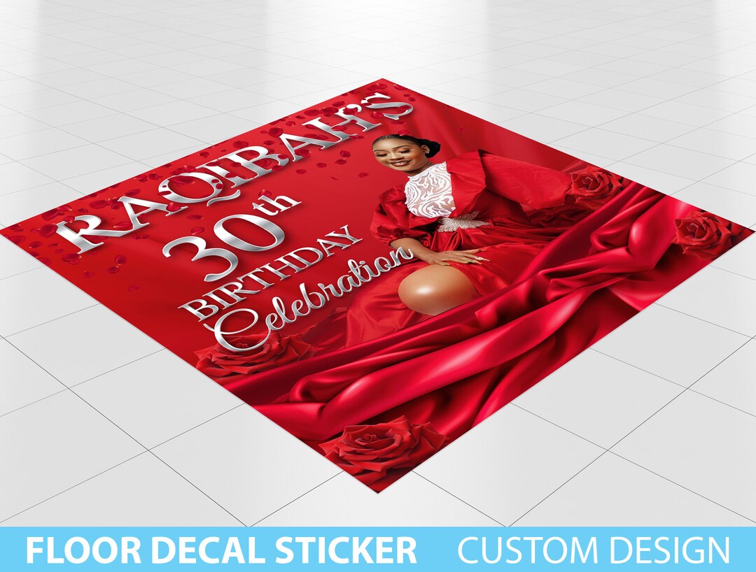 Custom Floor Decal Sticker, Removable Sticker, Vinyl Floor Banner, Gift ...
