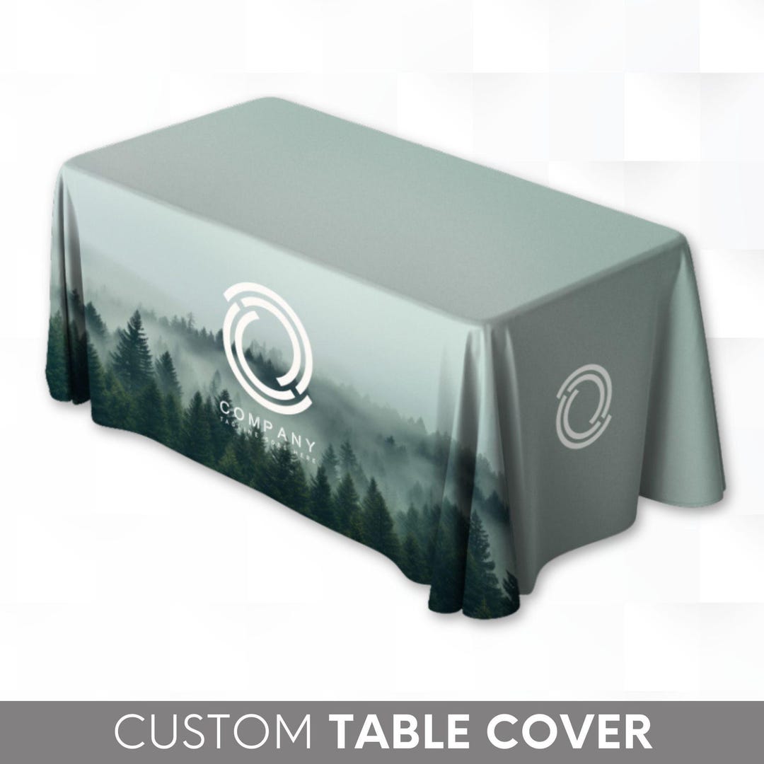 Custom Table Throw, Custom Cloth, Business Marketing Sign, Custom Table ...