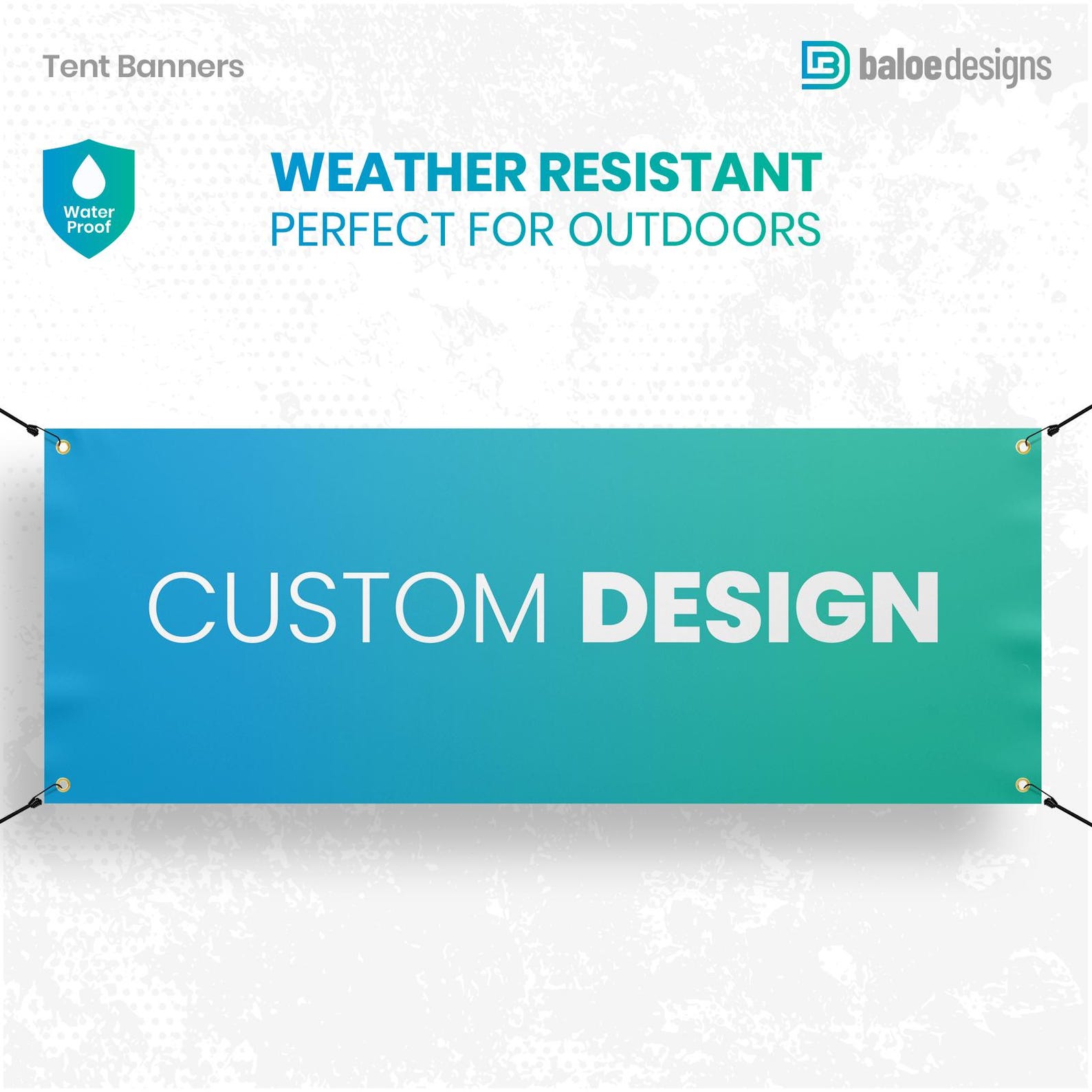 TWO Custom Tent Banners, Outside Vinyl 10x10 Tent Banner, Front & Back ...