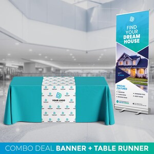 Custom Retractable Banner, Table Runner, Pop up Shop, Business Sign ...