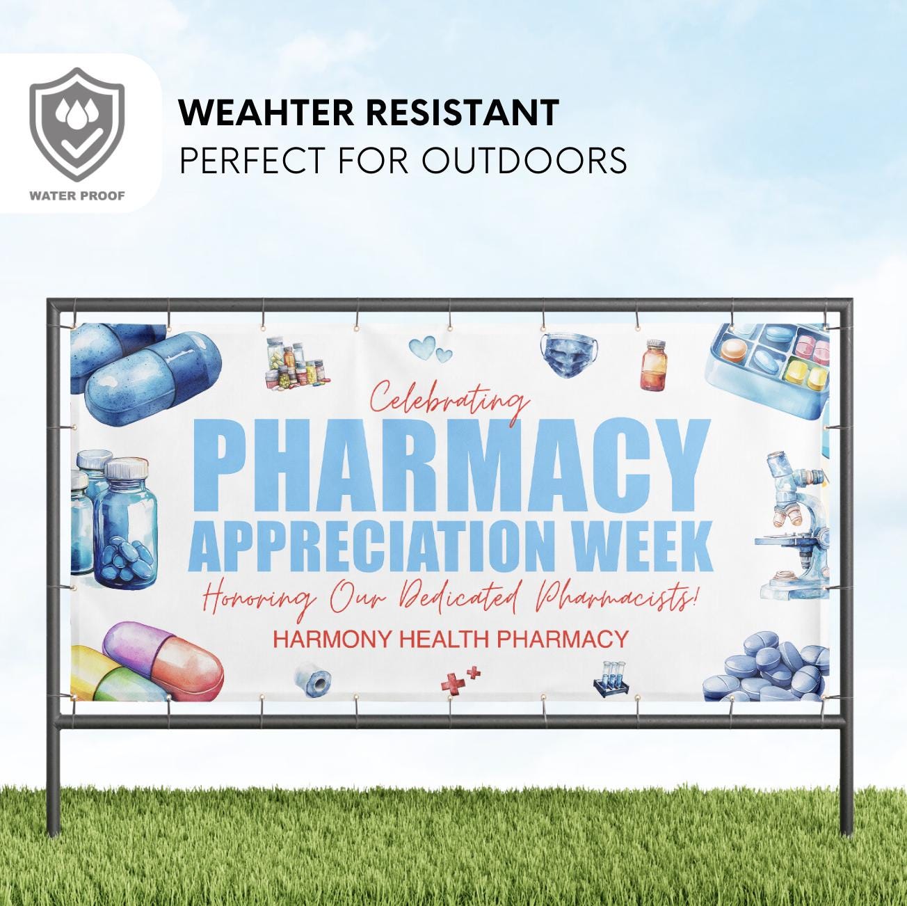 Pharmacy Week Appreciation Banner, Pharmaceutical Appreciation Decor ...