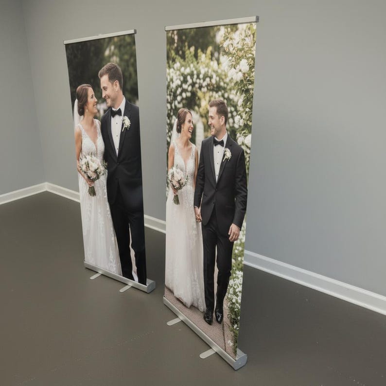 COMBO BANNER SET, 2 Retractable Banners, Custom Banners, Set of 2 ...