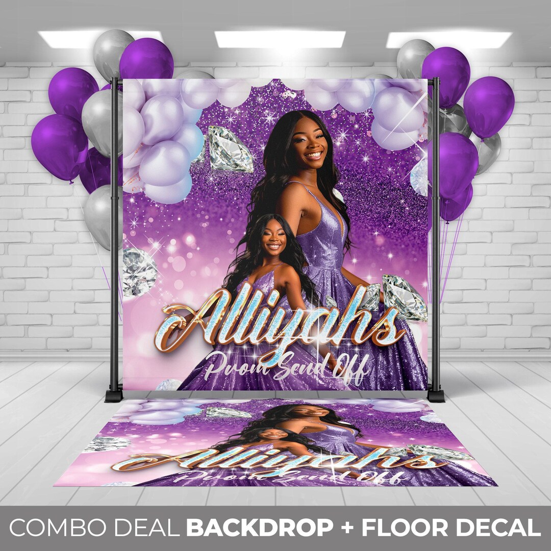 Backdrop Floor Decal, Prom Send Off, Prom Night Party Decor, Graduation ...