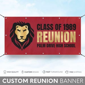 School Reunion Banner, Custom Welcome Banner, Class of Banner, Reunion ...
