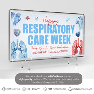 Respiratory Care Week Appreciation Banner, Custom Respiratory Therapist ...