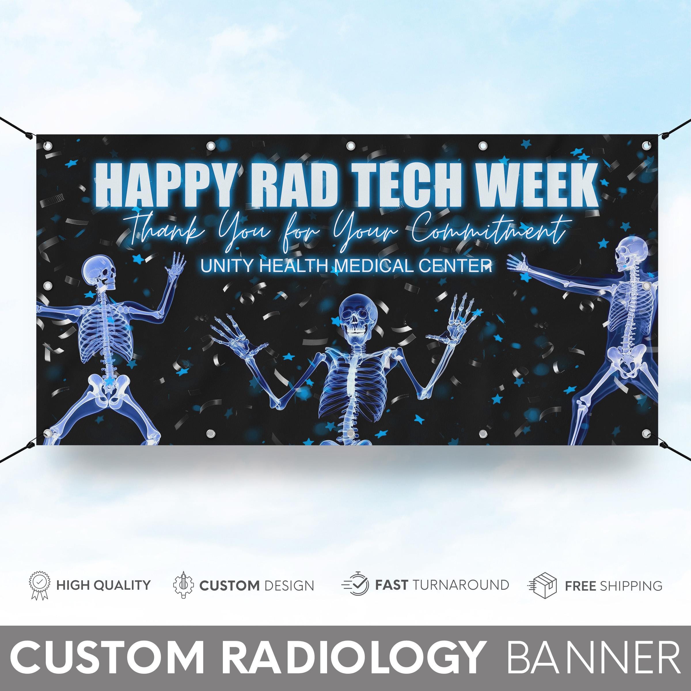 Radiology Tech Week Custom Banner, RAD Tech Week Sign, Medical Decor ...