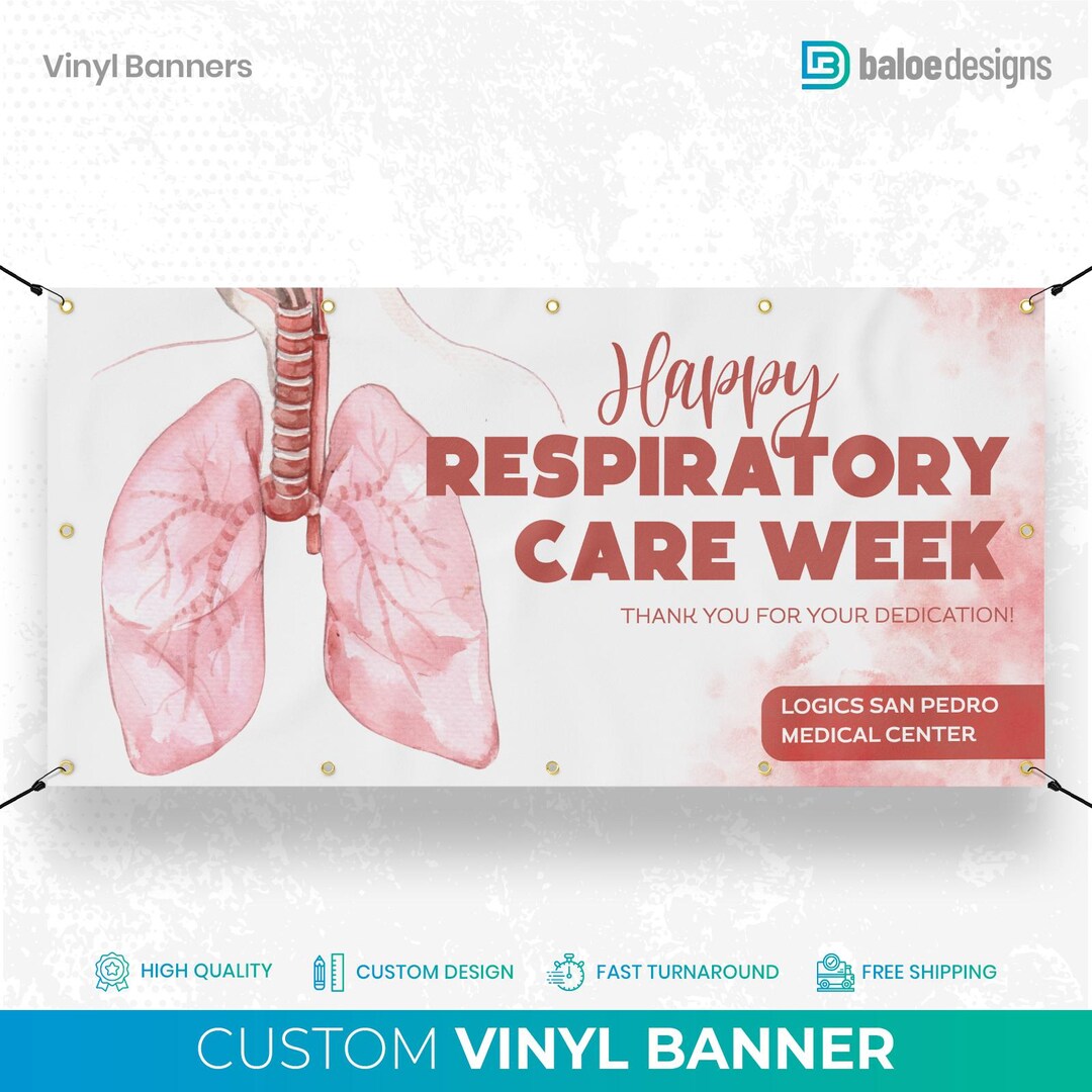 Respiratory Care Week Appreciation Banner, Custom Respiratory Therapist ...