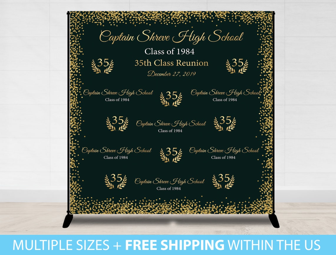 Class Reunion Backdrop Banner Reunion Step and Repeat High - Etsy