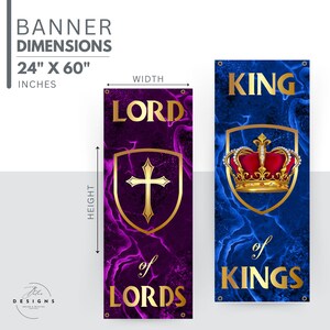 Set of 4 Church Banners, Sanctuary Banners, Mission Worship, Church ...