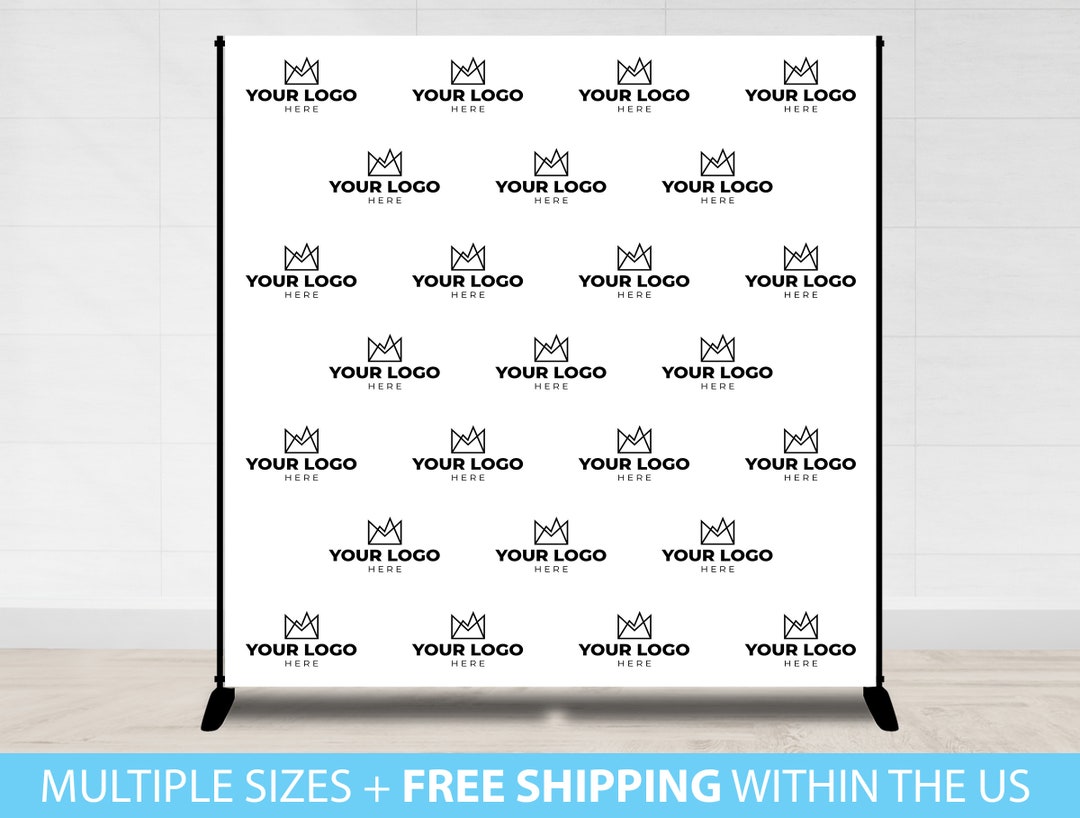 Custom Logo Backdrop Banner, Step and Repeat Business Event Backdrop ...