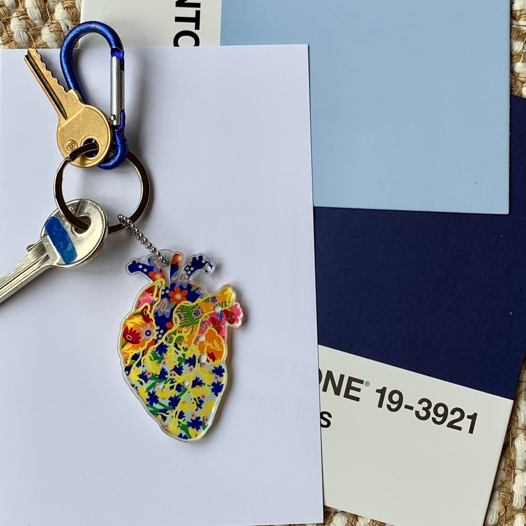 Anatomical Heart Keychain in Acrylic - Etsy