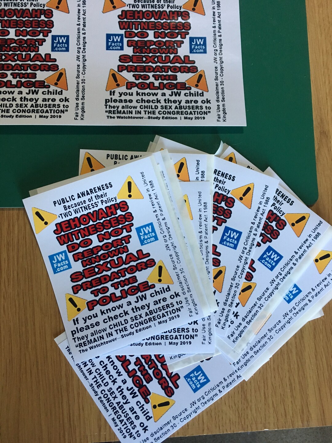 Ex Jehovahs Witness CSA Public Awareness Stickers - Etsy