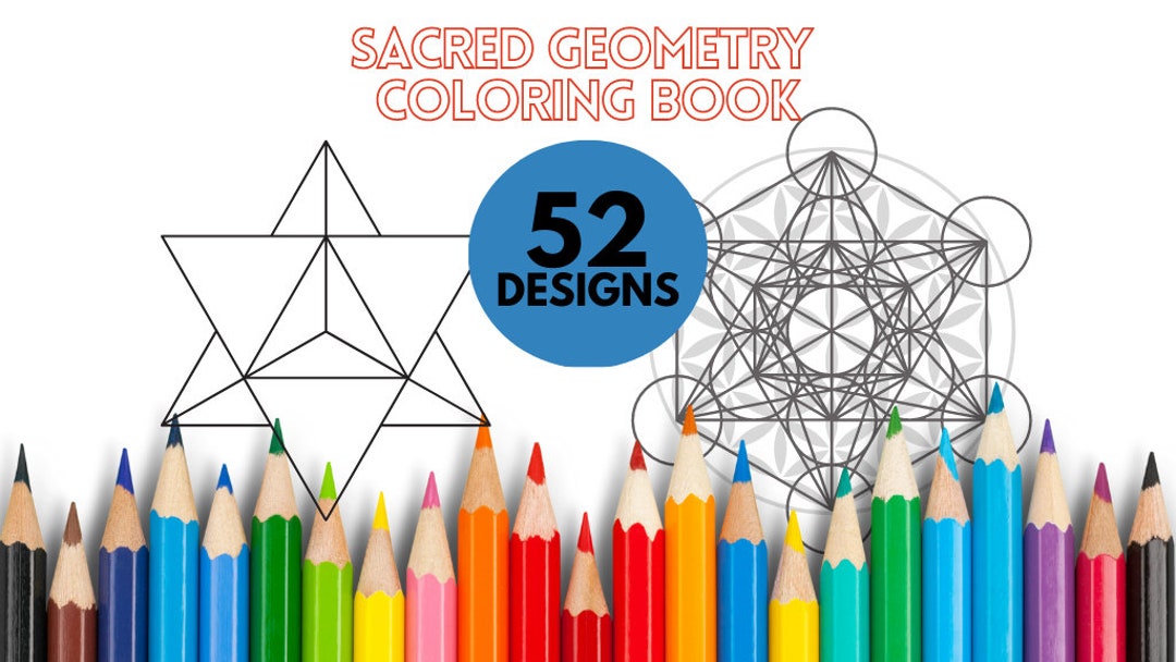 Sacred Geometry Coloring Digital Book - Trace and Color to Manifest ...