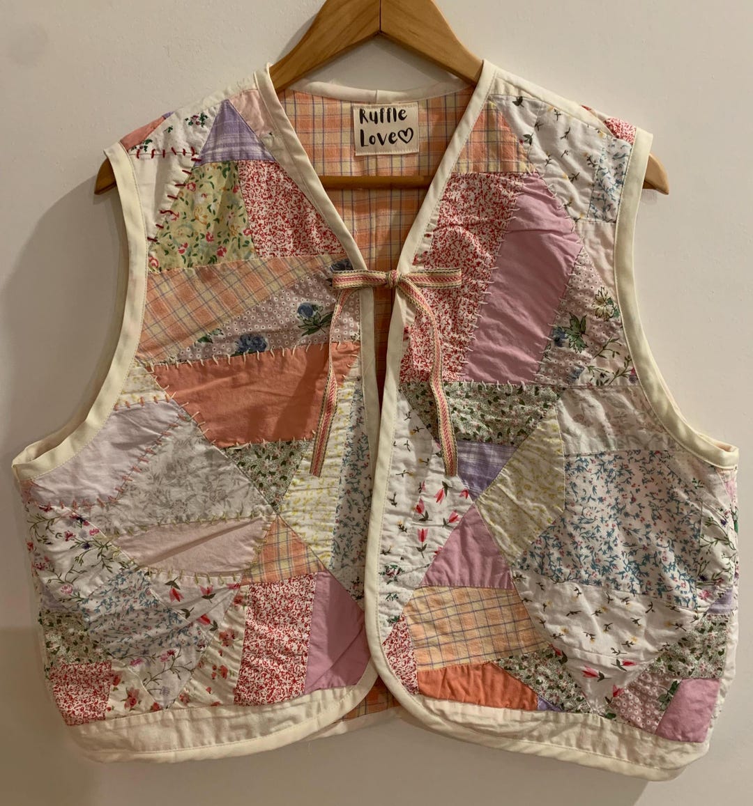 Patchwork Vest - Etsy