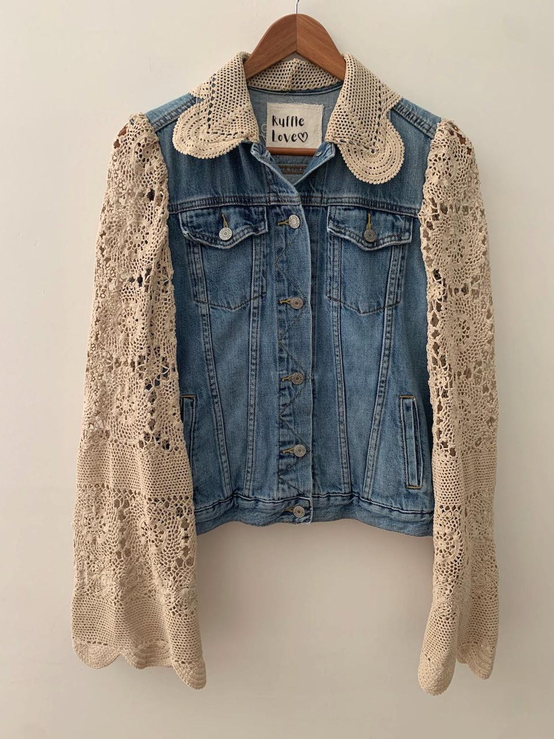 Upcycled Jean Jacket - Etsy