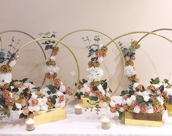 Floral Hoop Centerpiece | Etsy